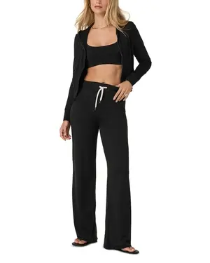 Vuori Halo Zippered Hoodie - Black