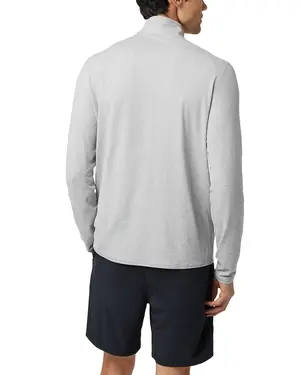 Vuori Ease Performance Half Zip Pullover - Light Grey