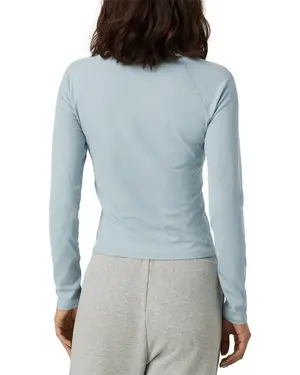 Vuori Pose Raglan Sleeve Top - Blue Haze