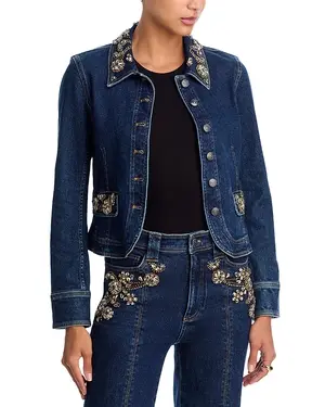 Cinq À Sept Crystal Ivy Embellished Reve Jacket