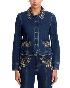 Cinq À Sept Crystal Ivy Embellished Reve Jacket