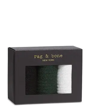 Rag & Bone Glitter Socks Set Of Three
