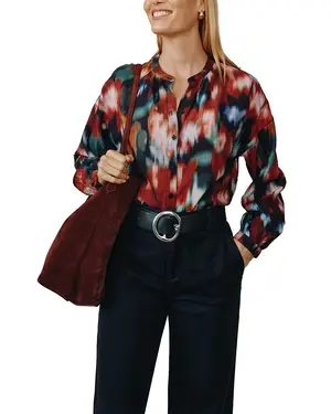 Bella Dahl Mandarin Collar Shirt