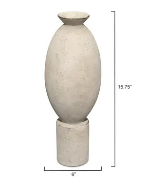 JAMIE YOUNG CO. Elavated Ceramic Decorative Vase - Cream