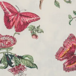 MATOUK Baudin Butterfly Linen Table Runner, 16w X 108l