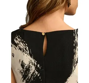 Donna Karan New York Printed Sleeveless Top