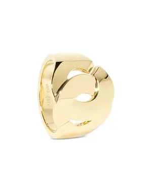 DINH VAN 18k Yellow Menottes Polished Statement Ring - Gold