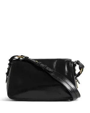 Zadig&Voltaire Le Zouzou Patent Leather Bag - Black