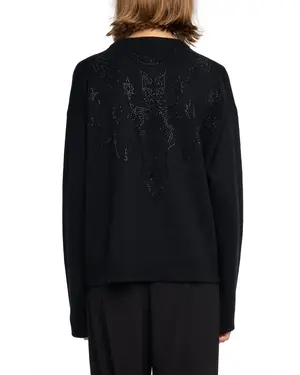 Zadig&Voltaire Markuz Cashmere Round Neck Sweater - Black