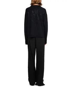 Zadig&Voltaire Markuz Cashmere Round Neck Sweater - Black