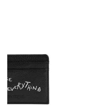 Zadig&Voltaire Zv Pass Graffiti Leather Card Holder