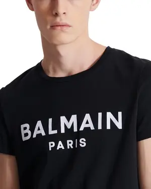 Balmain Logo Graphic Tee - Black/white