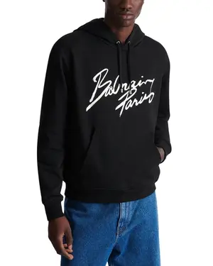 Balmain Script Logo Hoodie