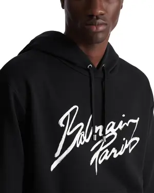 Balmain Script Logo Hoodie