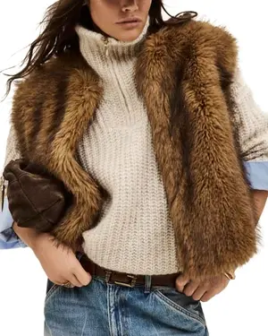 Ba&sh Beltane Zip Collar Sweater