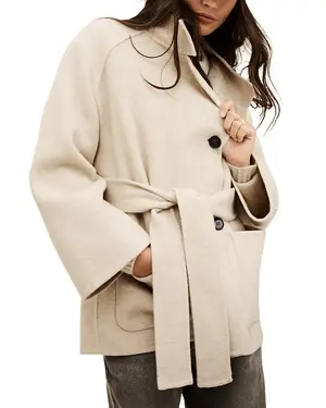 Ba&sh Lourthney Coat - Heather Beige