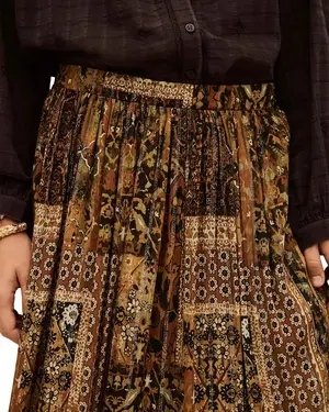 Ba&sh Pisca Maxi Skirt - Ochre