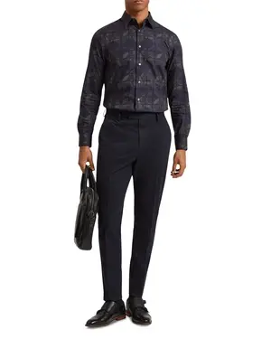 Ted Baker London Slim Fit Tech Trousers - Navy