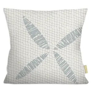NOHO HOME Kapua Kai Square Pillow Cover - Light Blue
