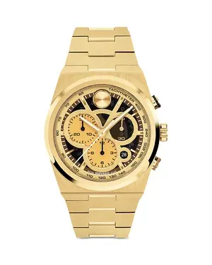Movado Chronograph Watch, 40mm - Gold/gold