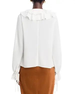 TOCCIN Tobi Ruffle Blouse - Ivory