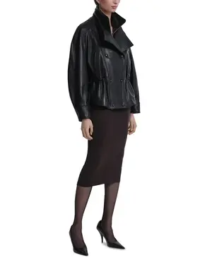 Nour Hammour Thalia Leather Jacket
