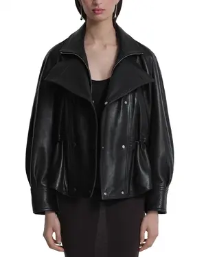 Nour Hammour Thalia Leather Jacket