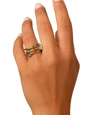 Sterling Forever Tamsen Triple Row Ring