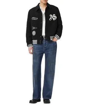ALLSAINTS Baum Textured Varsity Jacket