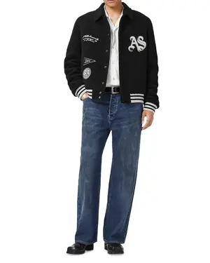ALLSAINTS Baum Textured Varsity Jacket