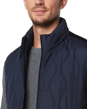 Andrew Marc Hampden Quilted Vest - Ink
