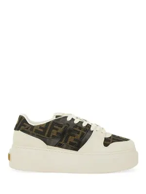 Fendi Lace-up Sneakers - Beige