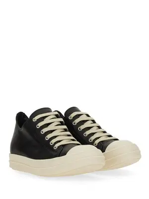Rick Owens Leather Low Top Sneaker