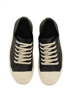 Rick Owens Leather Low Top Sneaker