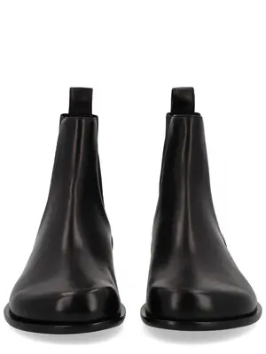 Fendi Chelsea Squared Ff Ankle Boot - Black