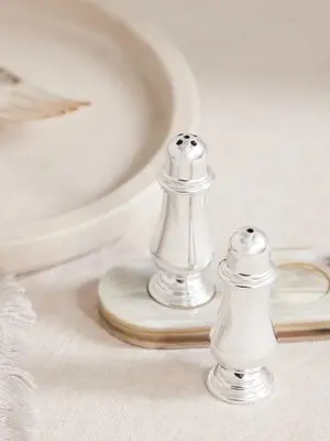 Brunello Cucinelli Plated And Horn Salt And Pepper Shakers