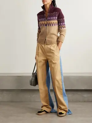 Acne Studios Fair Isle Knitted Cardigan