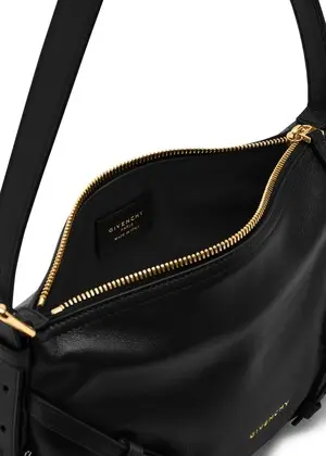 Givenchy Voyou Mini Leather Shoulder Bag - Black