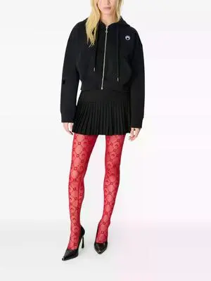 MARINE SERRE Moonogram Patterned Tights - Red