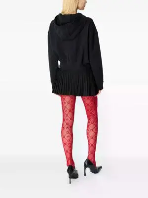MARINE SERRE Moonogram Patterned Tights - Red