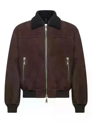 Tagliatore Shearling-collar Bomber Jacket