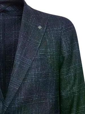 Tagliatore Single-breasted Checked Blazer
