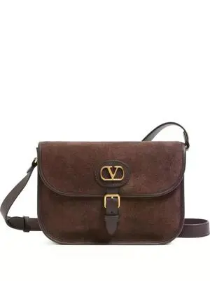Valentino Garavani Antibes Suede Shoulder Bag - Brown