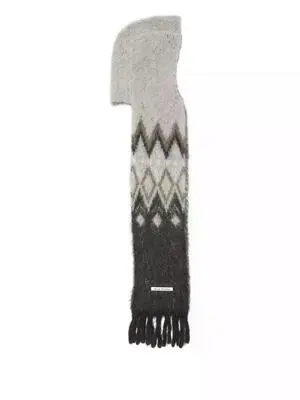 Acne Studios Fringed Scarf - Grey