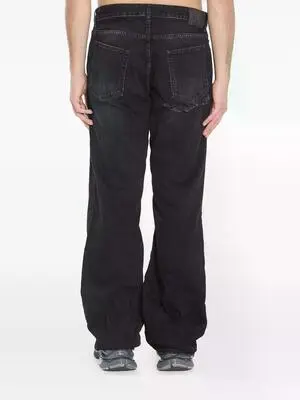 Balenciaga Logo-patch Distressed Jeans