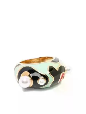 Casablanca Pearl-embellished Ring - Gold