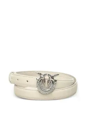 PINKO Logo-Buckle Leather Belt
