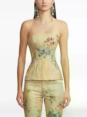 Ralph Lauren Floral Strapless Top