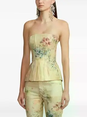 Ralph Lauren Floral Strapless Top