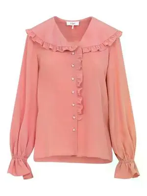 Chloé Ruffled Silk Top